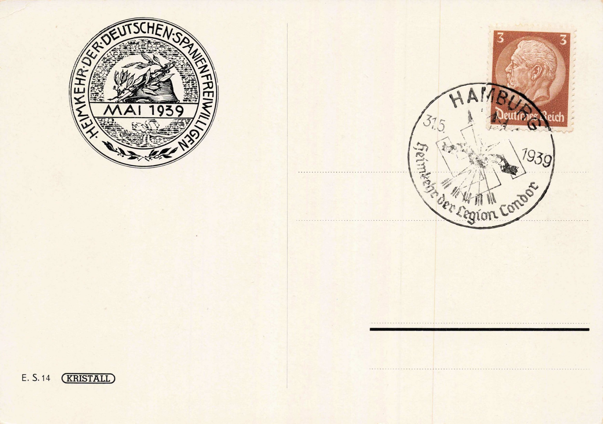 Germany WW2 3rd Reich Post Card Hitler/Franco Berlin 1939 (2) | Europe ...