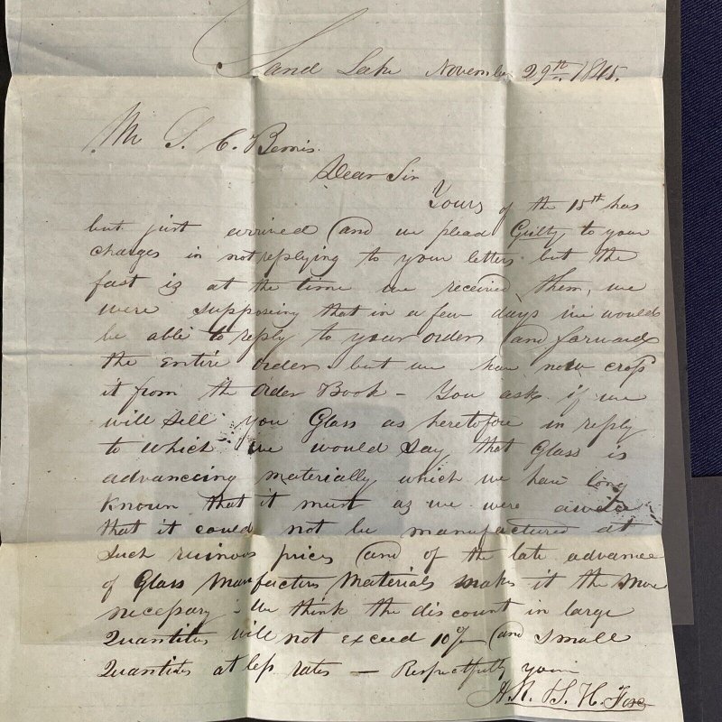 Troy, NY 1845 Stampless Folded Letter SFL to S. C. Bemis - Springfield ...