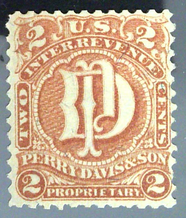 Scott #RS79b - 2c Dull Red- Silk Paper - Perry Davis & Son | United ...