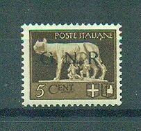 Italy Italian Socialist Republic GNR overprint 5 cent mh $6.00 net ...