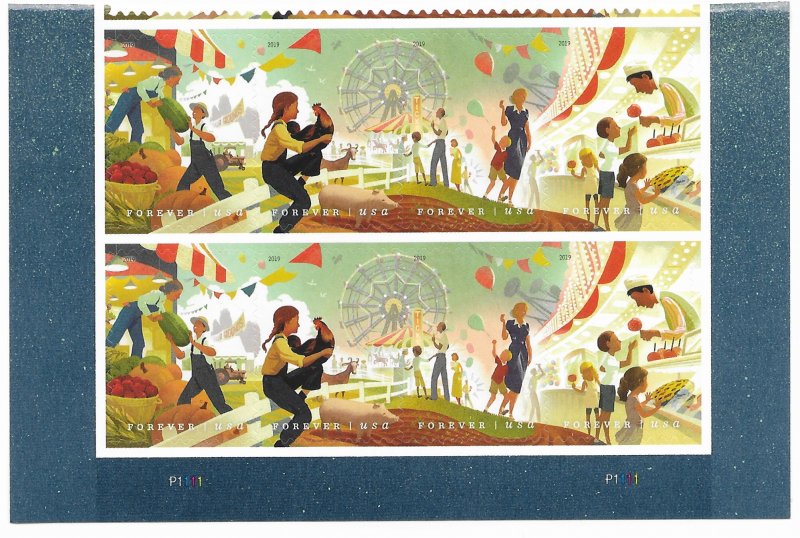 US #5404a MNH Plate block of 8. State and County Fairs. So nice ...