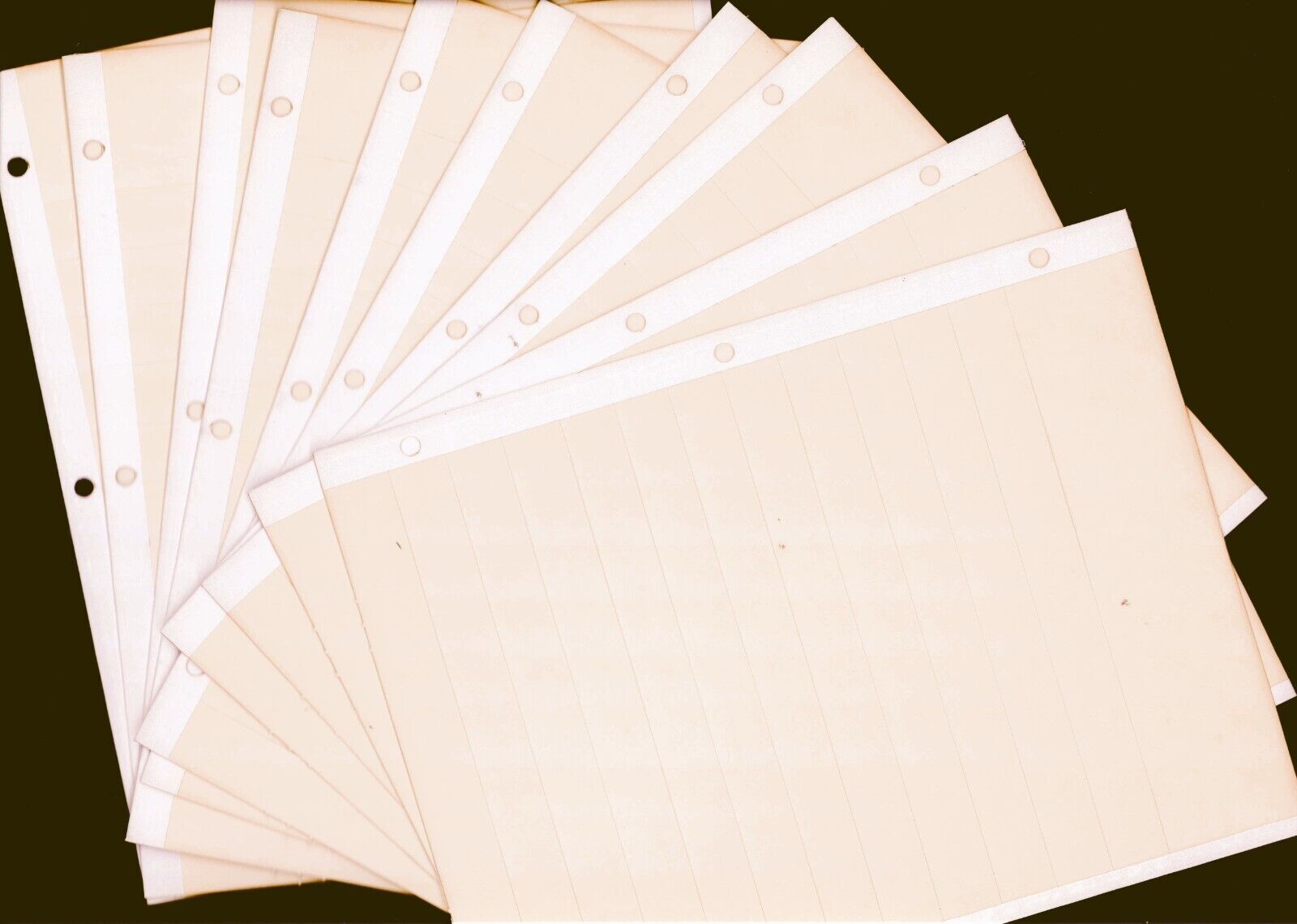 10 G&K Elbe & Other Manila 12 Row Stock-Pages for Standard 3-Ring ...