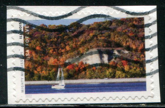5698d US (58c) Mighty Mississippi SA, used on paper | United States ...