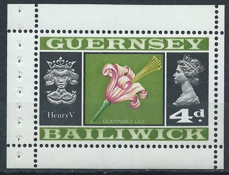 Guernsey 1969 - 4d ex booklet - SG18a MNH | Europe - Channel Islands ...