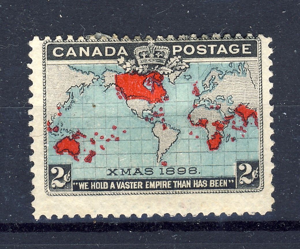 Canada 1898 Xmas Map Stamp - check it out for details front & back ...