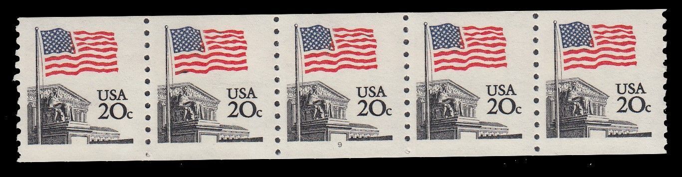 United States 2609 Plate # Strip of 5 MNH | United States, General ...