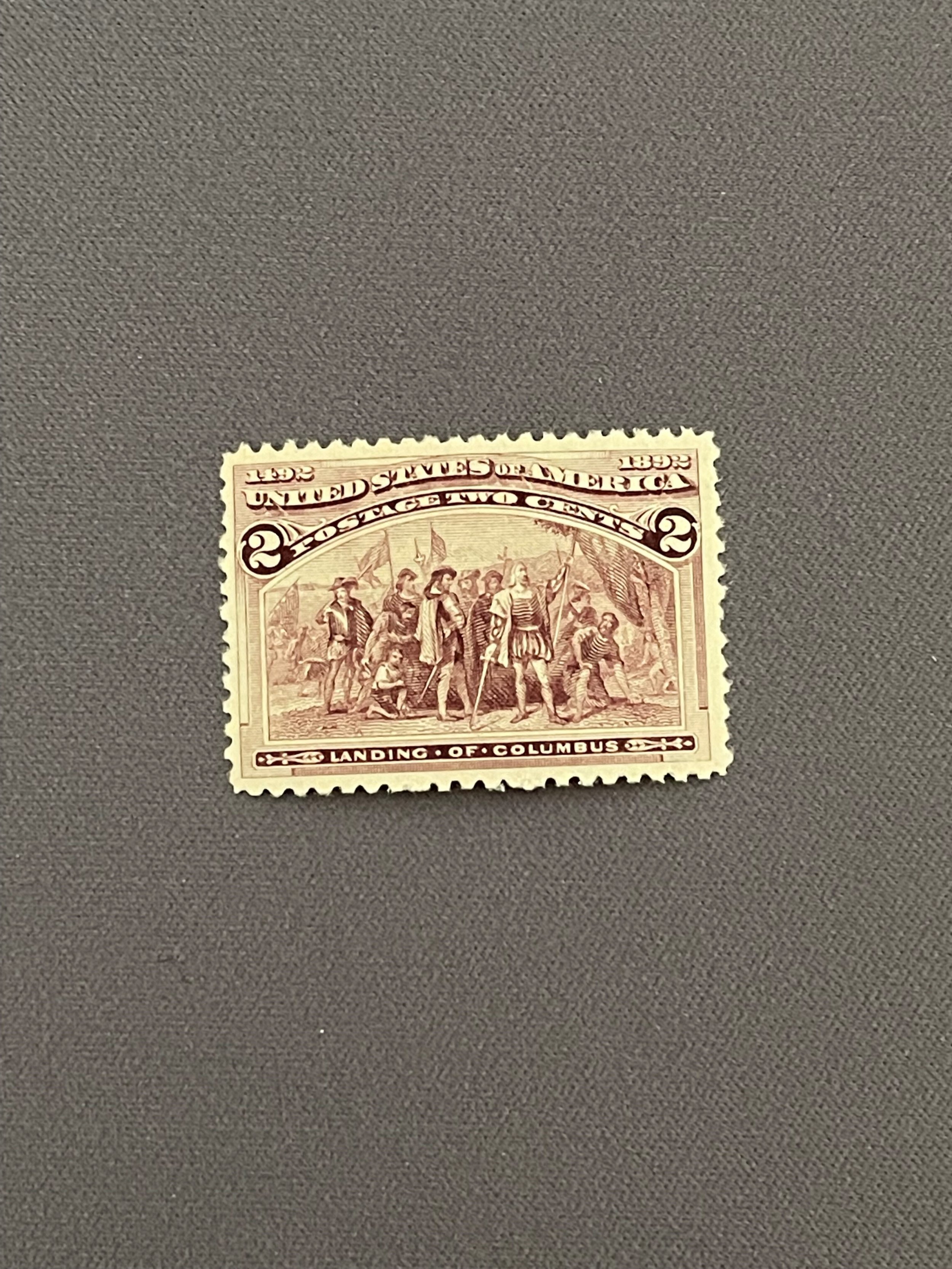 231, Landing of Columbus, Mint OGNH, VF 80, See Cert | United States ...