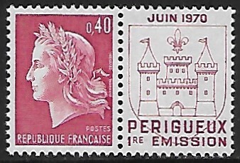 France # 1231d - Marianne by Cheffer + Label - MNH.....{ZW23} | Europe ...