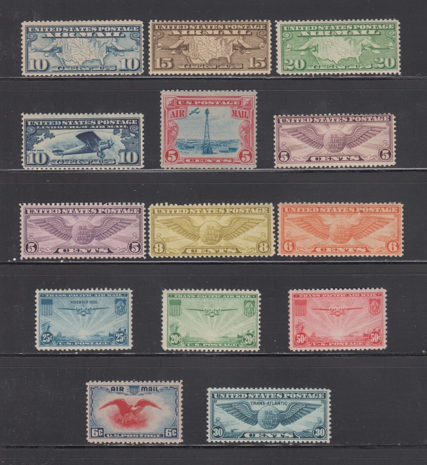 Us,Mnh,C7,C8,C9,C10,C11,C12,C16,17,C19,C20,C21,C22,C23,C24,Mint Nh,Vf ...