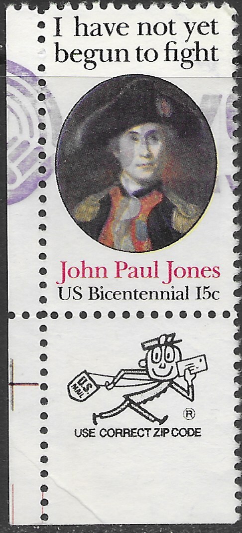 US #1789 used Zip Code single. John Paul Jones. Nice | United States ...