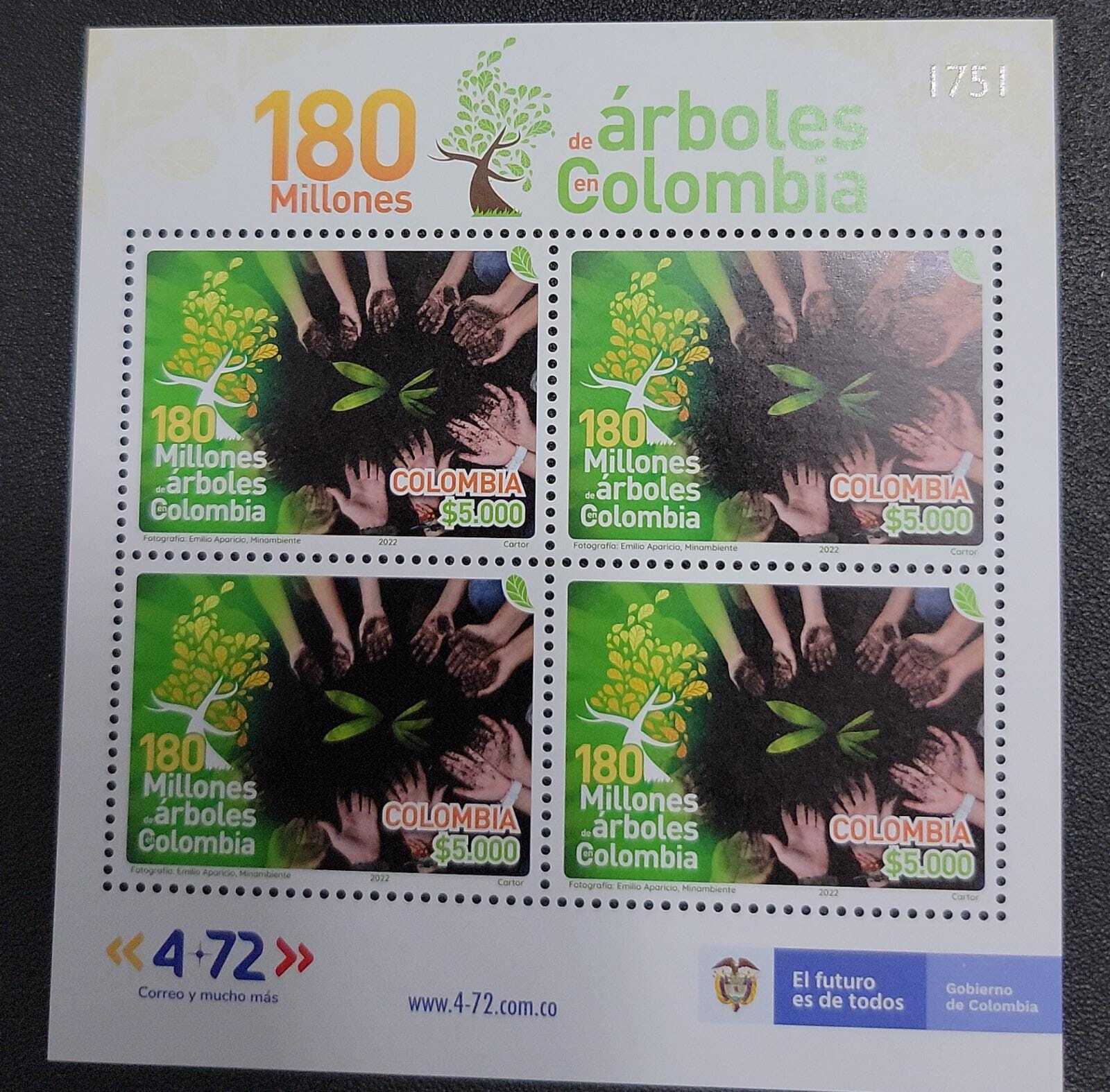 O) 2022 Colombia, Deforestation and Forestation, Planting Trees, MAP of ...