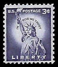 PCBstamps US #1035c 3c Statue of Liberty, MNH, (1) | United States ...