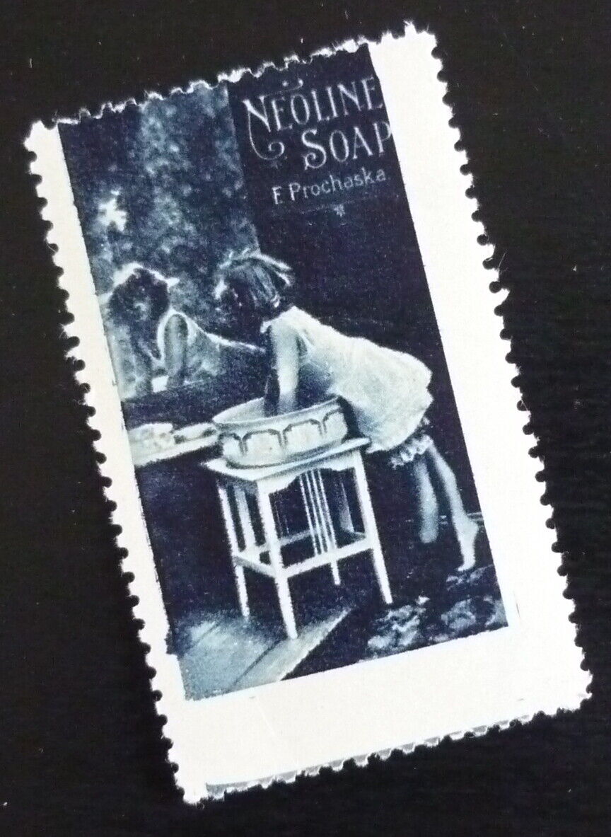 Poster Stamp Cinderella Vignette - US Czech F. Prochaska Neoline Soap ...