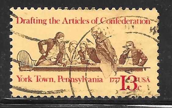 USA 1726: 13c Drafting the Articles of Confederation, used, VF | United ...