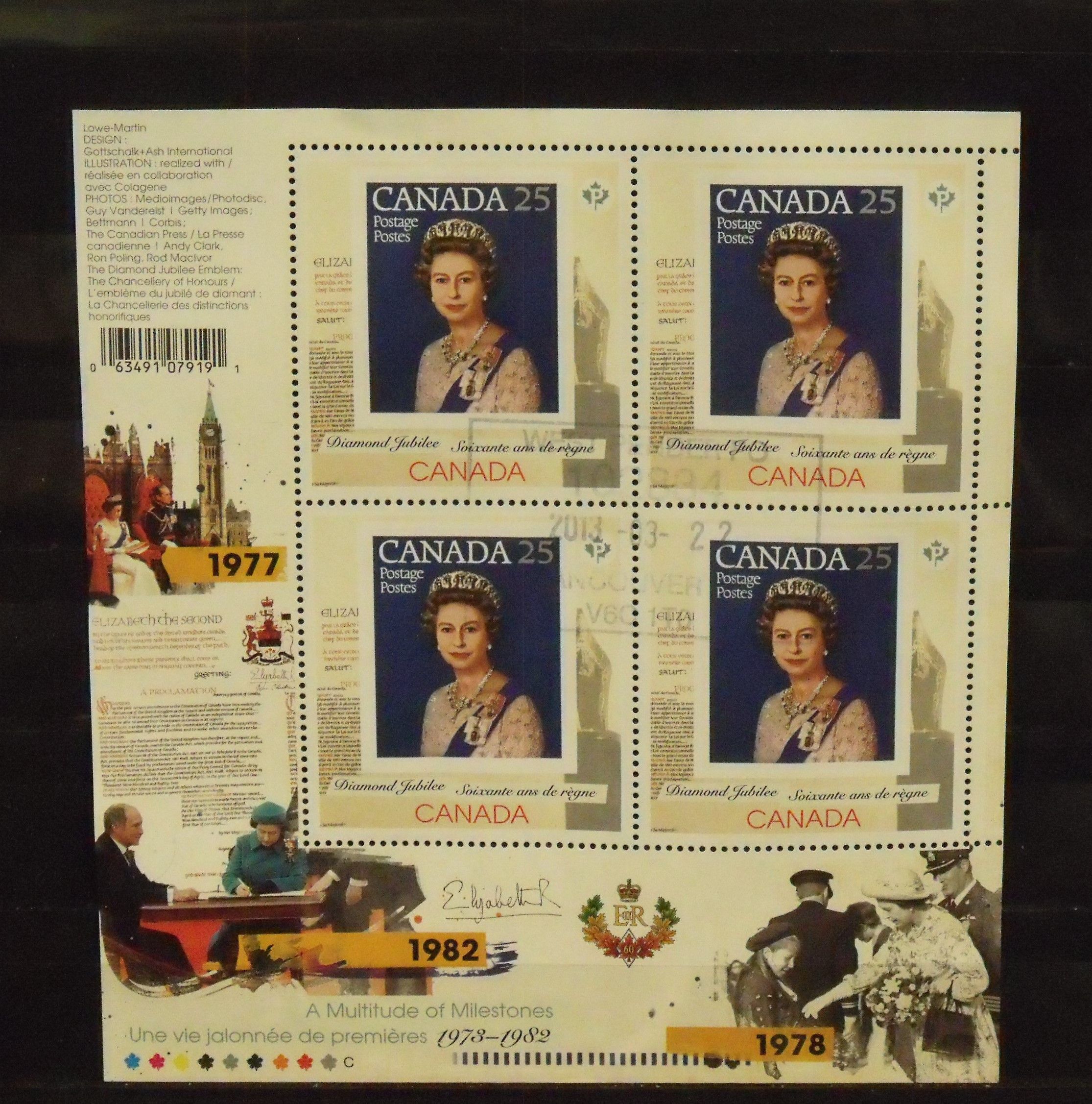 13965 CANADA # 2515 Used Souvenir Sheet | Canada, General Issue Stamp ...