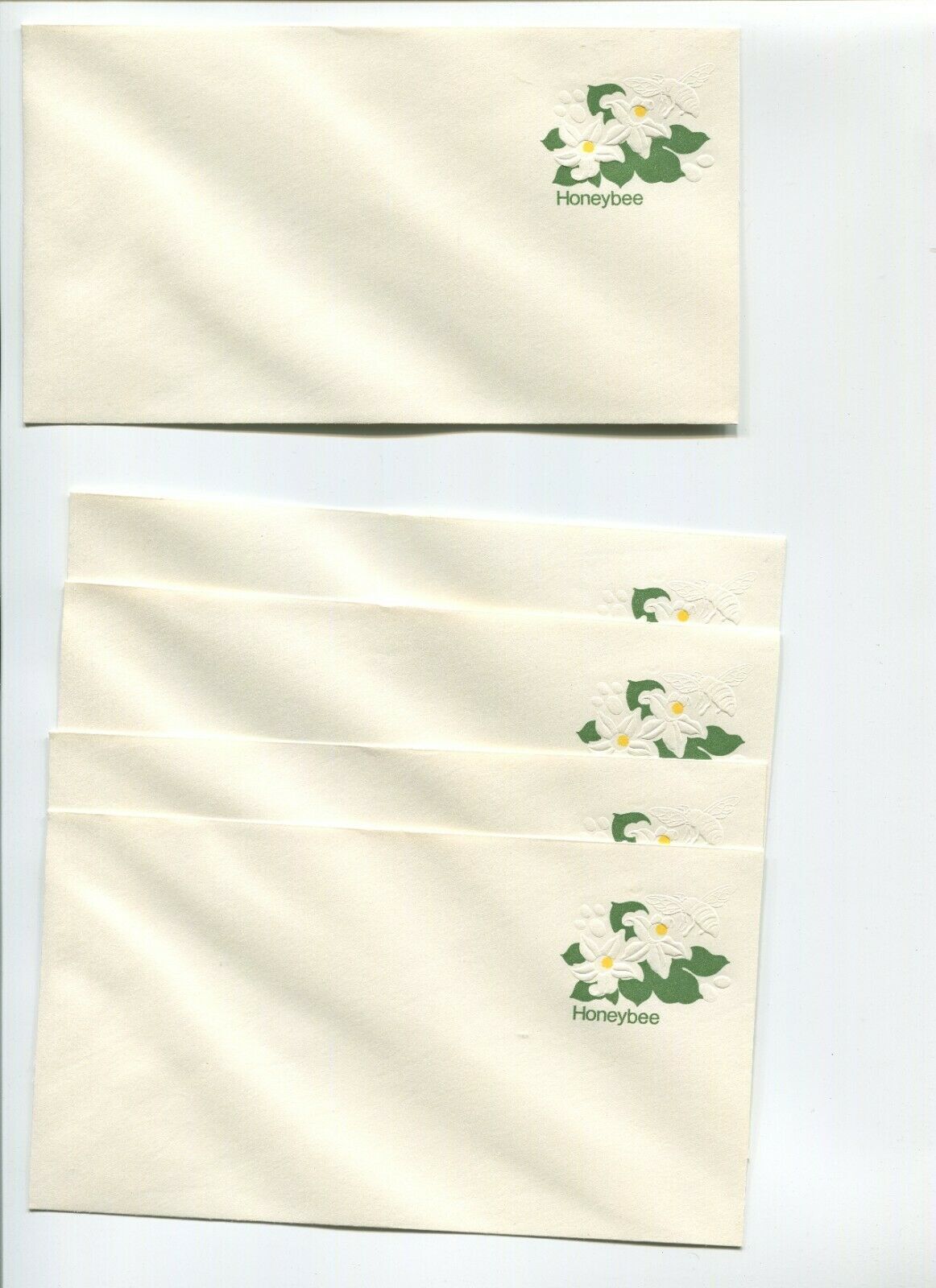 U599A Honeybee & Honey Blossoms Brown Color Omitted Error Envelope ...