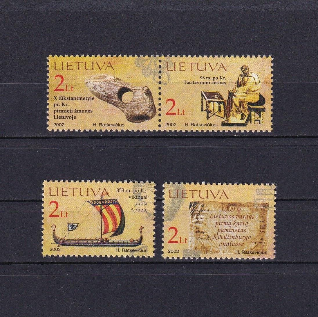 SA11c Lithuania 2002 The 1000th Anniversary of Lithuania mint stamps ...