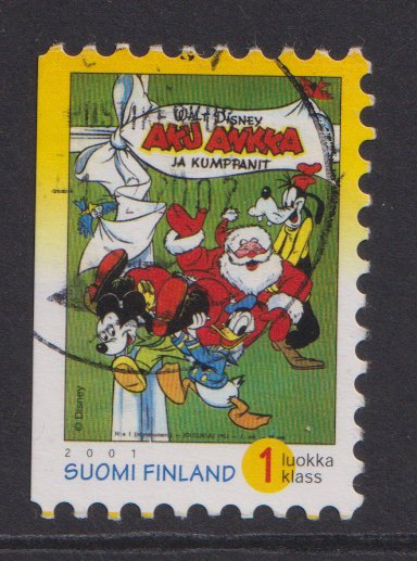 Finland #1150a used 2001 comics Mickey Mouse and Donal Duck | Europe ...