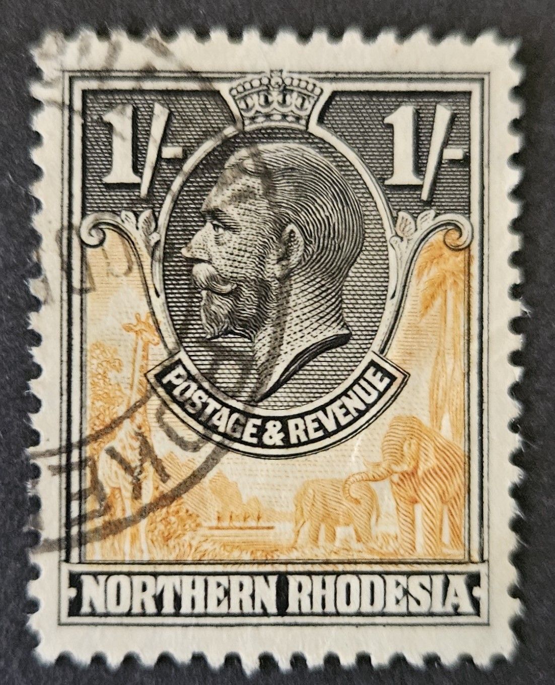 Northern Rhodesia SG10 1925 used 1/- KGV definitive | Africa - Rhodesia ...