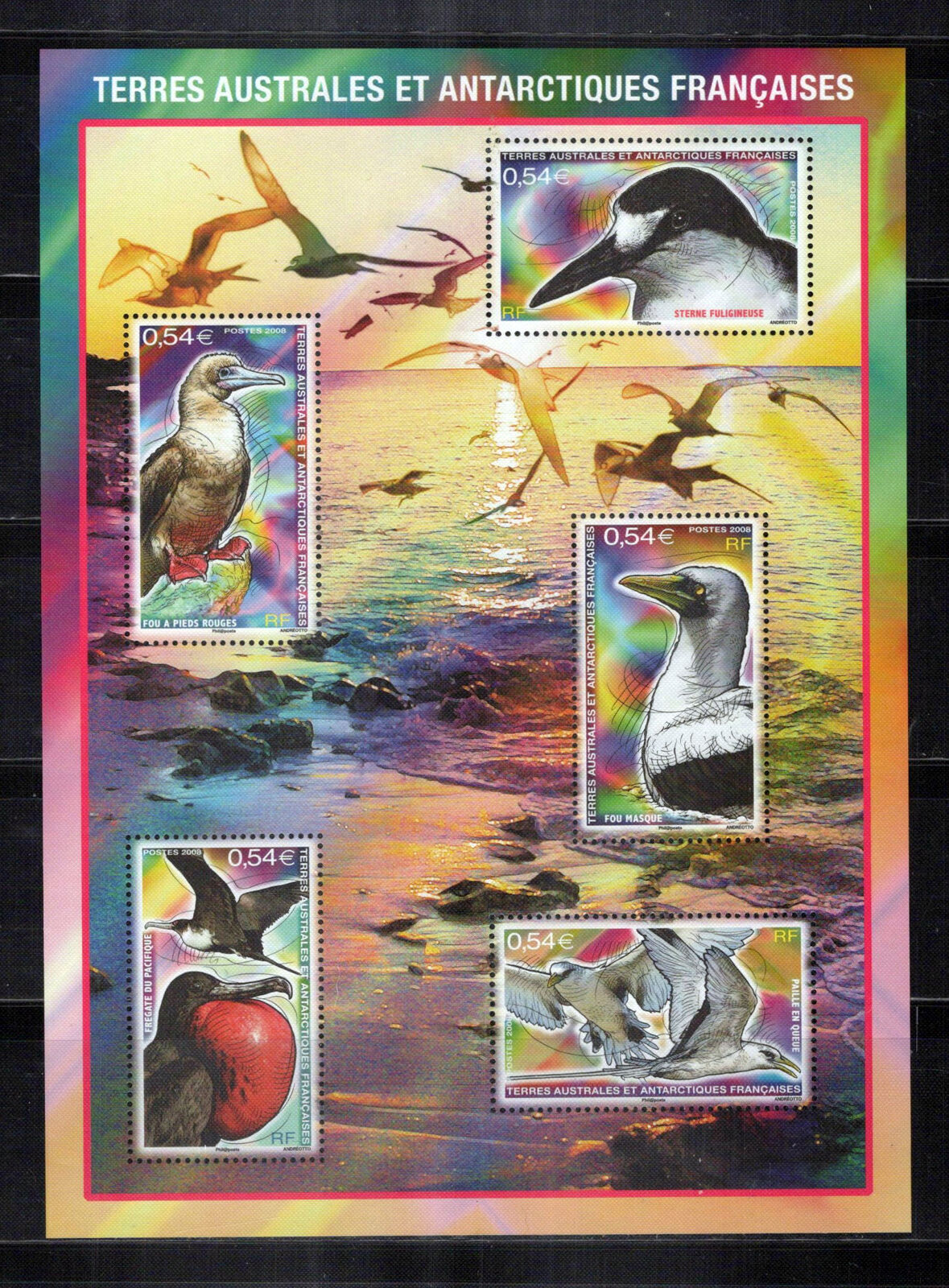 FSAT TAAF 408 MNH Birds Wildlife Miniature Sheet Antarctica ZAYIX FSA ...