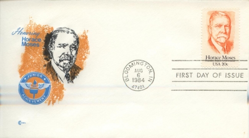1984 Horace Moses (Scott 2095) - CCC Cachets / HipStamp