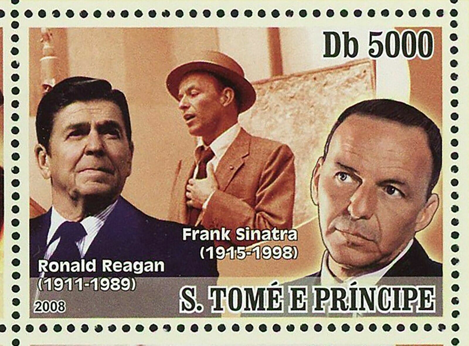 Frank Sinatra Stamp John F. Kennedy Elvis Presley Ronald Reagan S/S MNH ...
