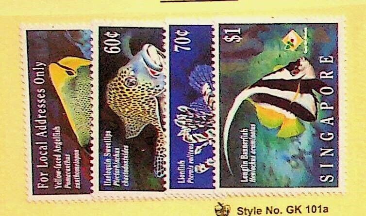Singapore Sc 733-36 NH Issue of 1995 - SEA Life | Asia - Singapore ...
