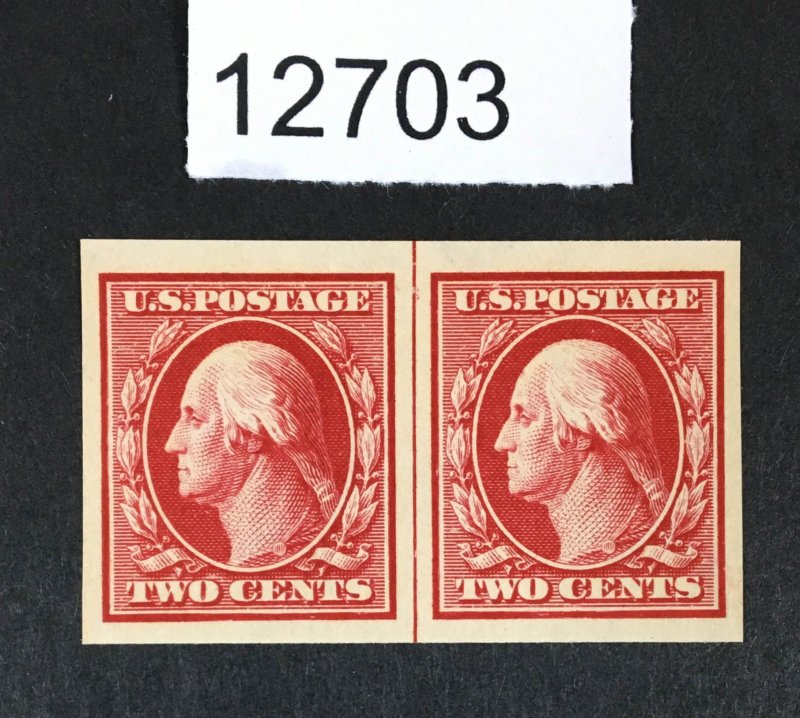 US Stamps # 384 Line Pair Mint OG NH XF $22++ LOT #12703 | United ...
