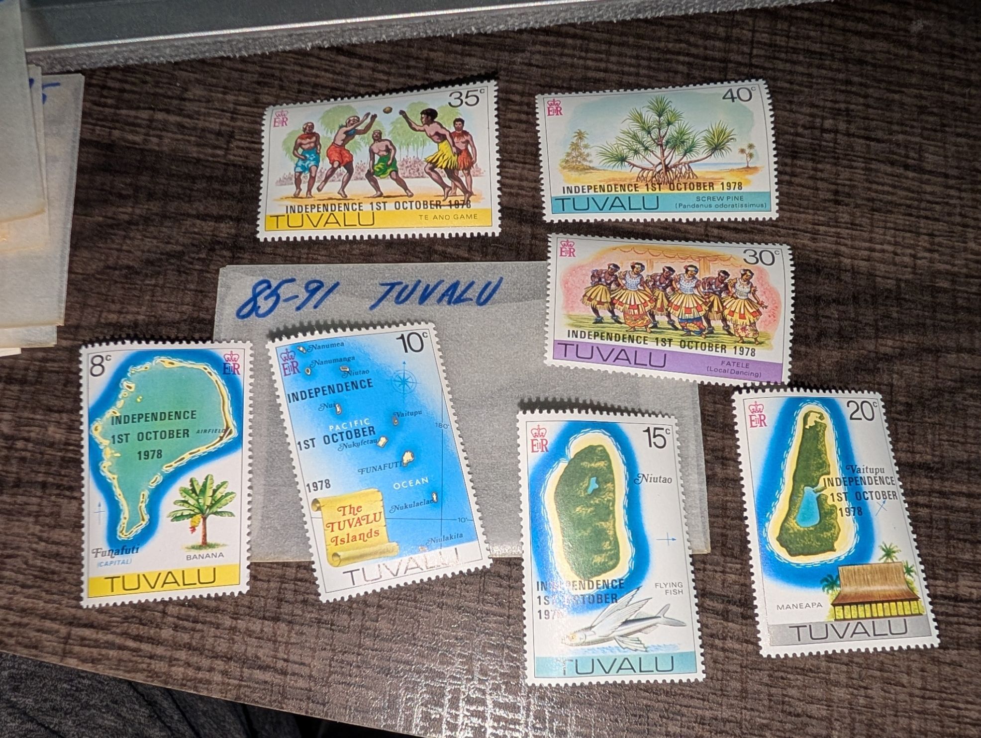 Tuvalu #85-91MNH | Australia & Oceania - Tuvalu, General Issue Stamp ...