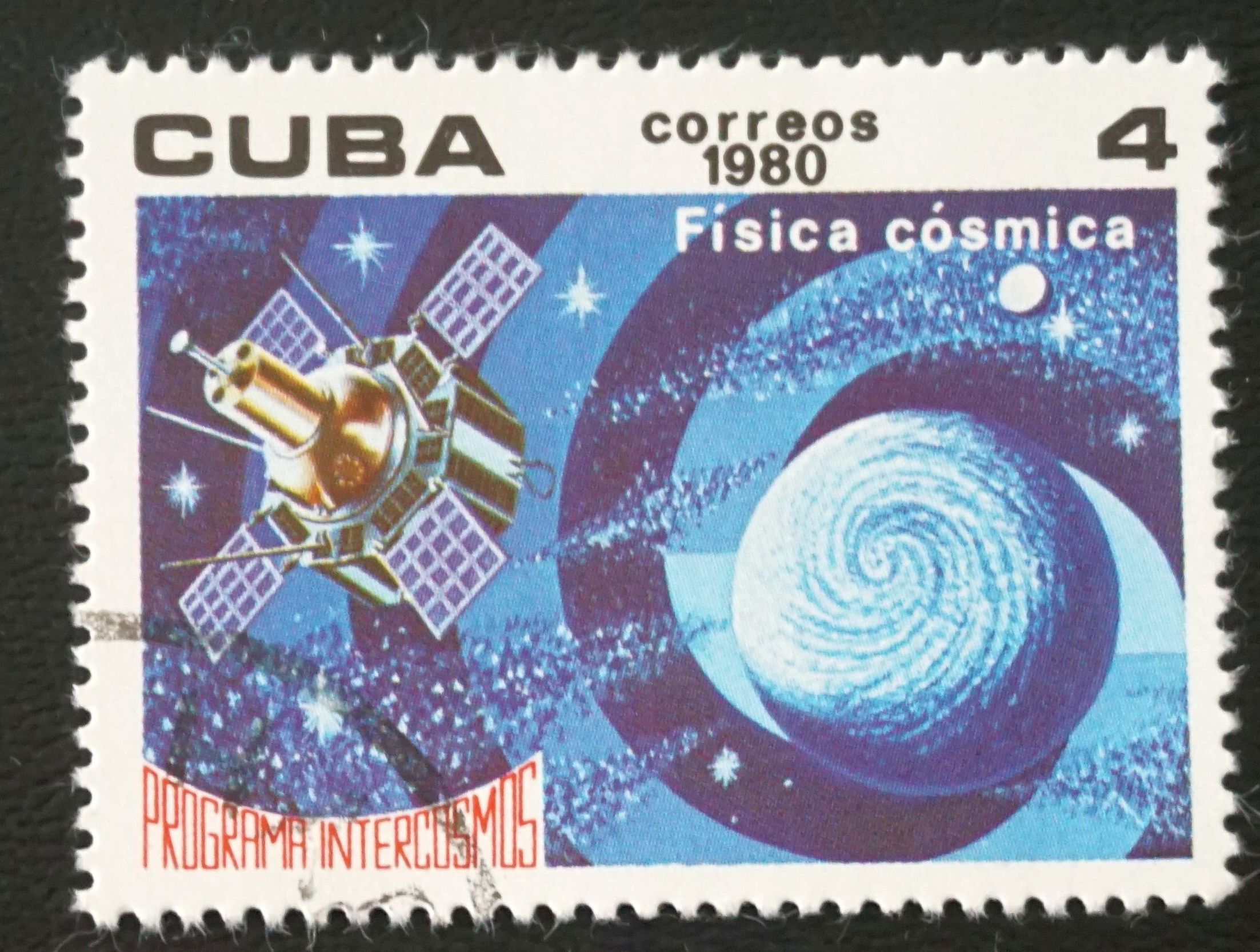 Cuba Sc# 2322 Space Intercosmos Program 4c 1980 Used CTO | Caribbean ...