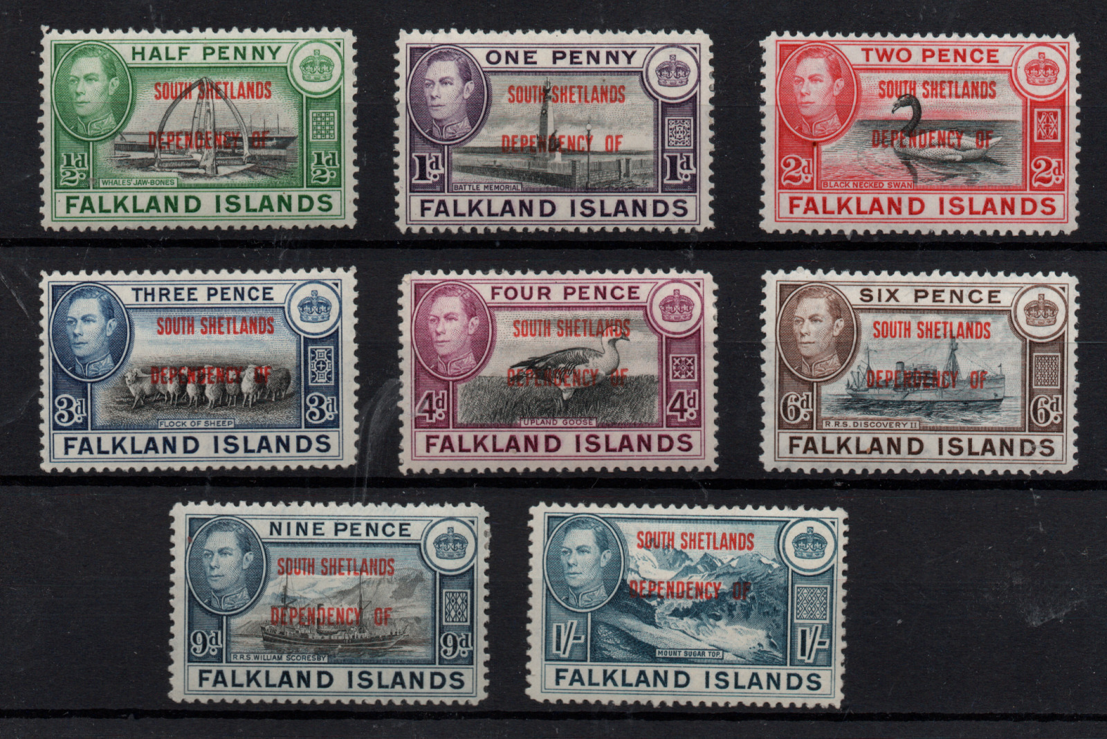 Falkland Islands 1944 South Shetlands LHM Pictorial set WS32146 ...
