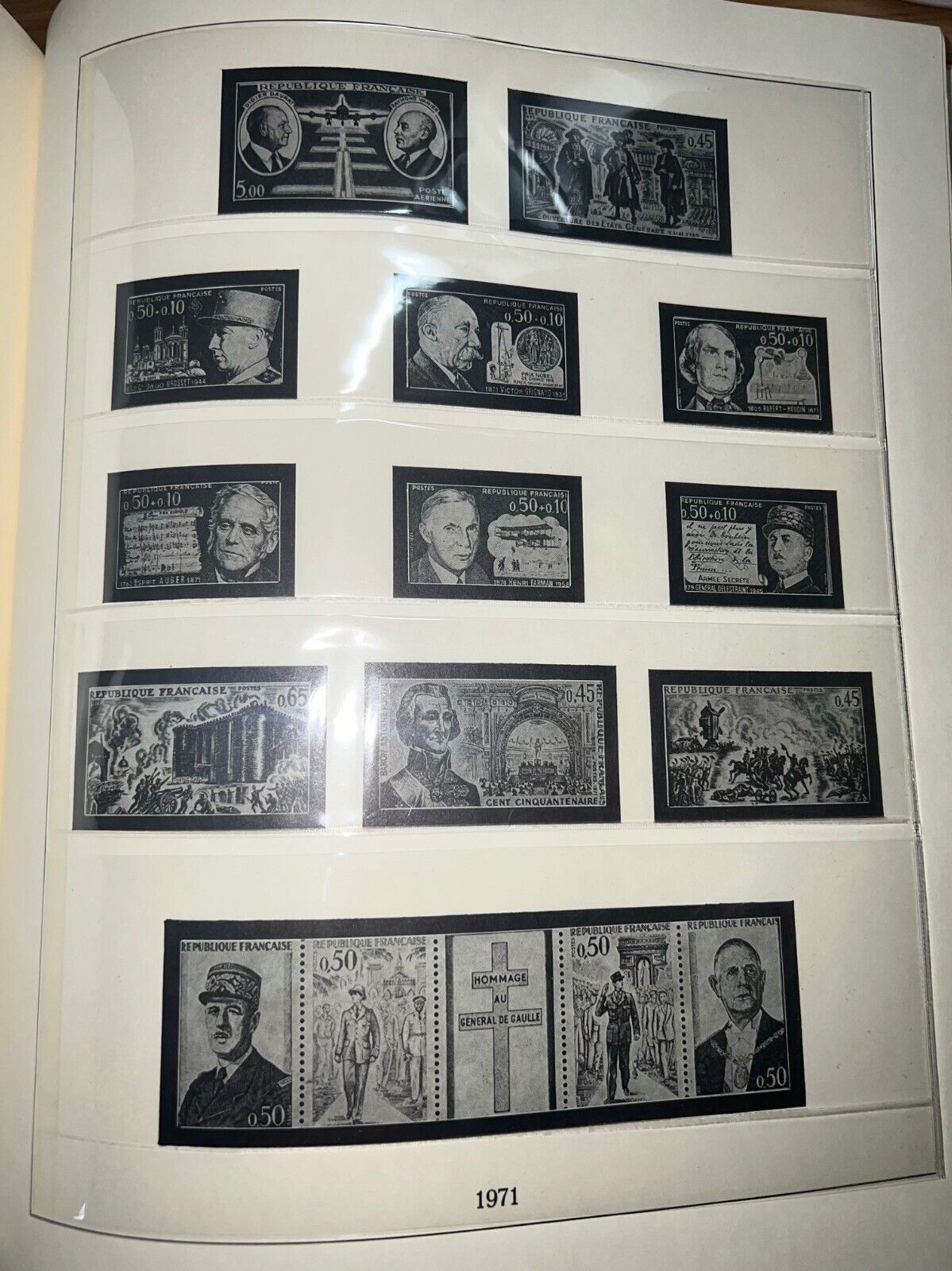 Used Classic France Lindner Falzlos Hingeless Stamp Album 1960-1974 ...