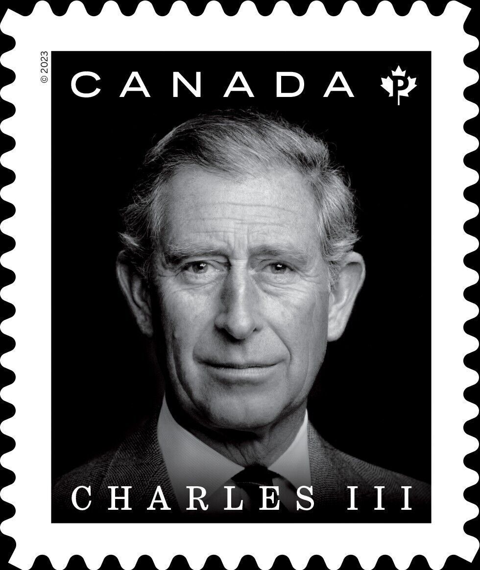 New! KING CHARLES III = Single stamp squire cut from booklet Canada ...