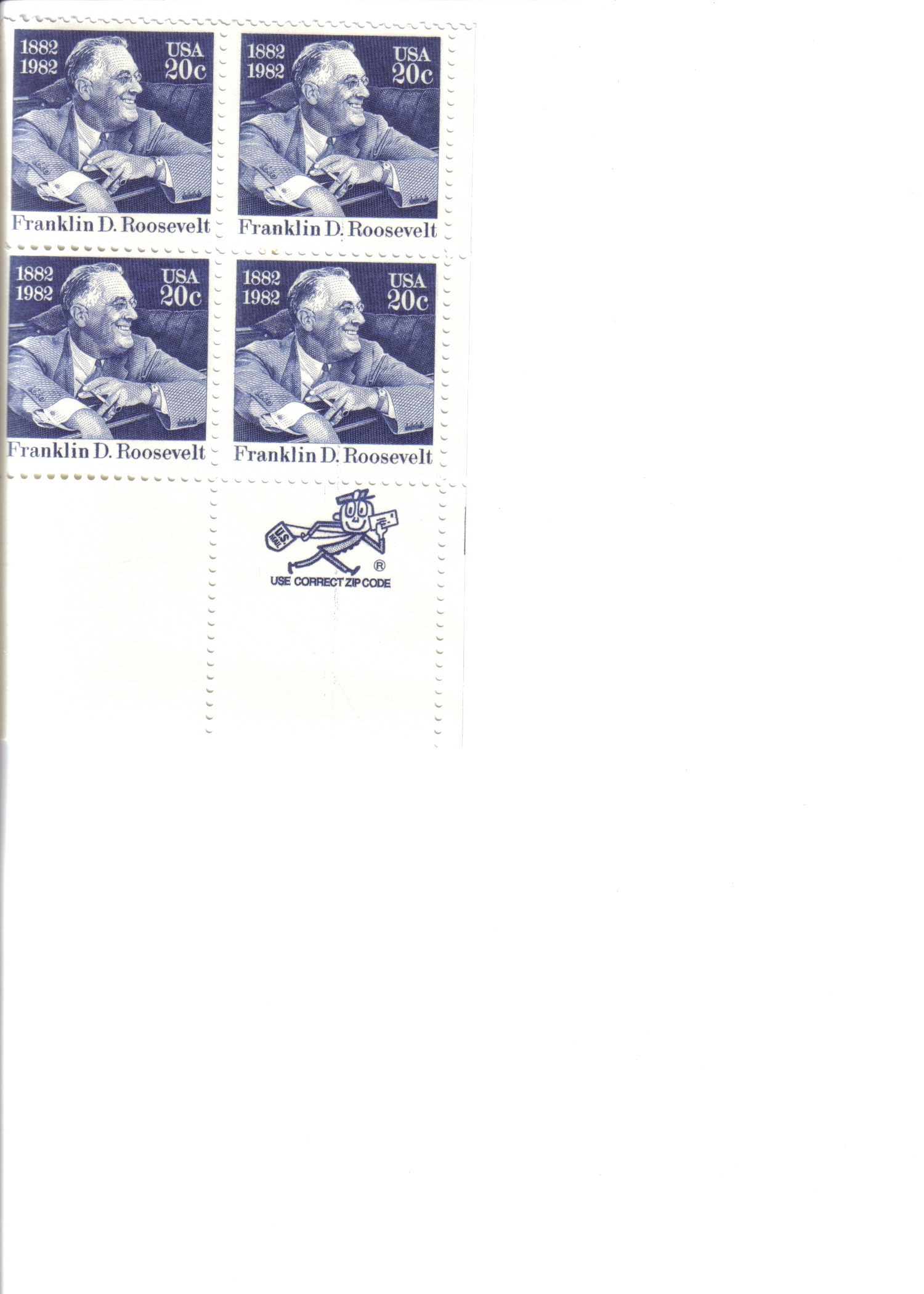 Scott US # 1950, Use Correct Zip Code Block of 4 | United States ...