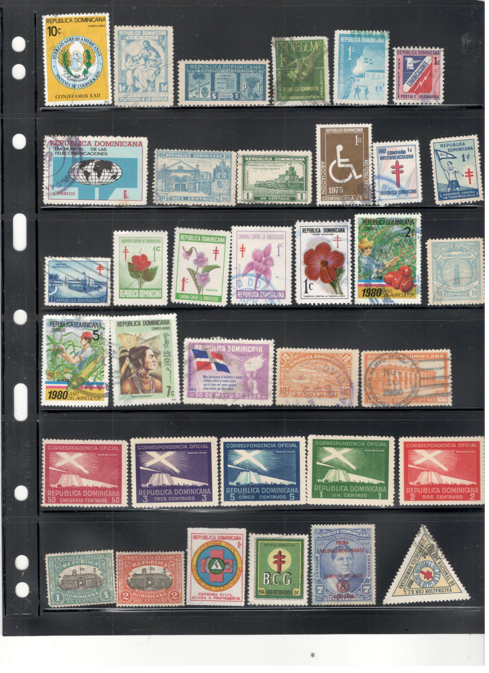 Dominican Republic Collection on Stock Sheet Mint/Used | Caribbean ...