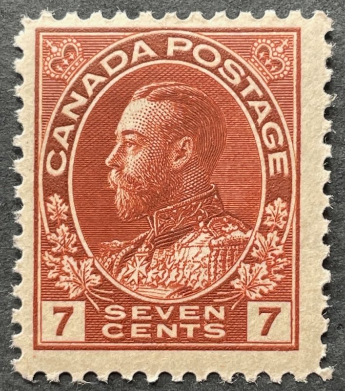 Canada, Scott 114 iv, Mint NH, Diagonal Line in "V" of "Seven" (pic ...
