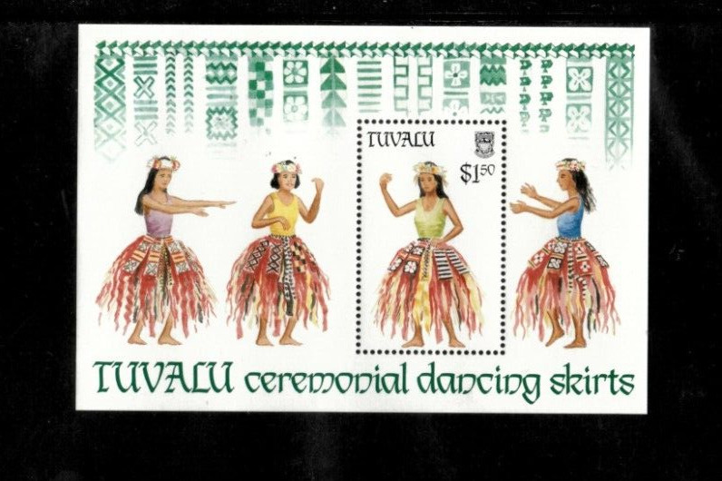 Tuvalu 1999 - Dancing Skirts - Souvenir Stamp Sheet - MNH | Australia ...