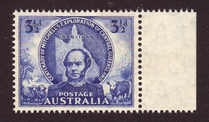 Australia 1946 #204 3-1/2d Explorer Mitchell MNH SG217 / HipStamp