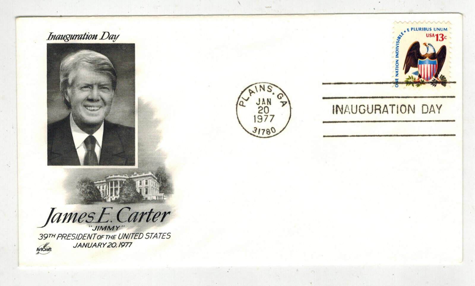 Jimmy Carter President 1977 Inauguration DAY Jec-12 Plains Georgia ...