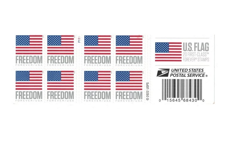 USPS U.S Flag 2023 Forever Stamps 5 books of 20pcs total 100 pcs ...