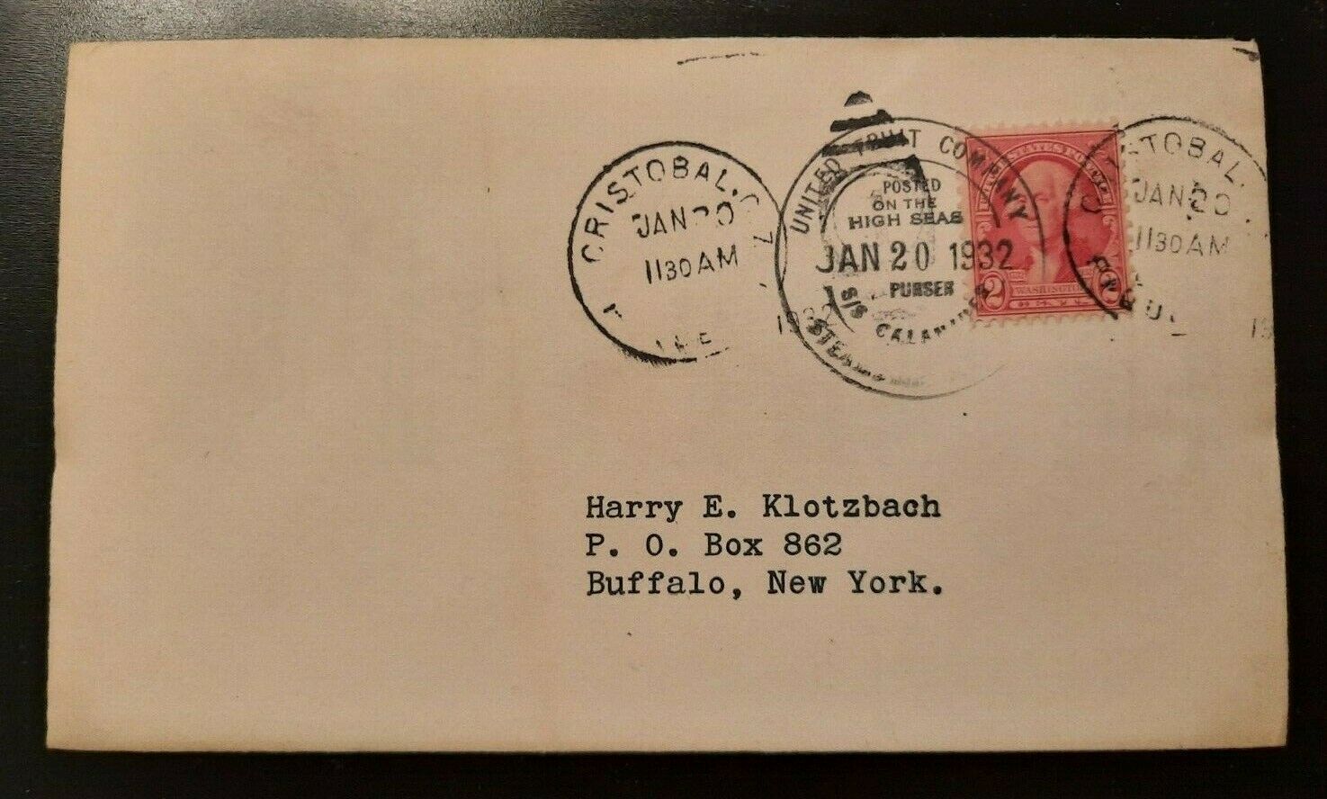 1932 United Fruit Company SS Calamares Cristobal Canal Zone Paquebot ...