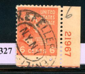 PKStamps - USA - 811 - Used - Plate Number Single #22-327 | United ...