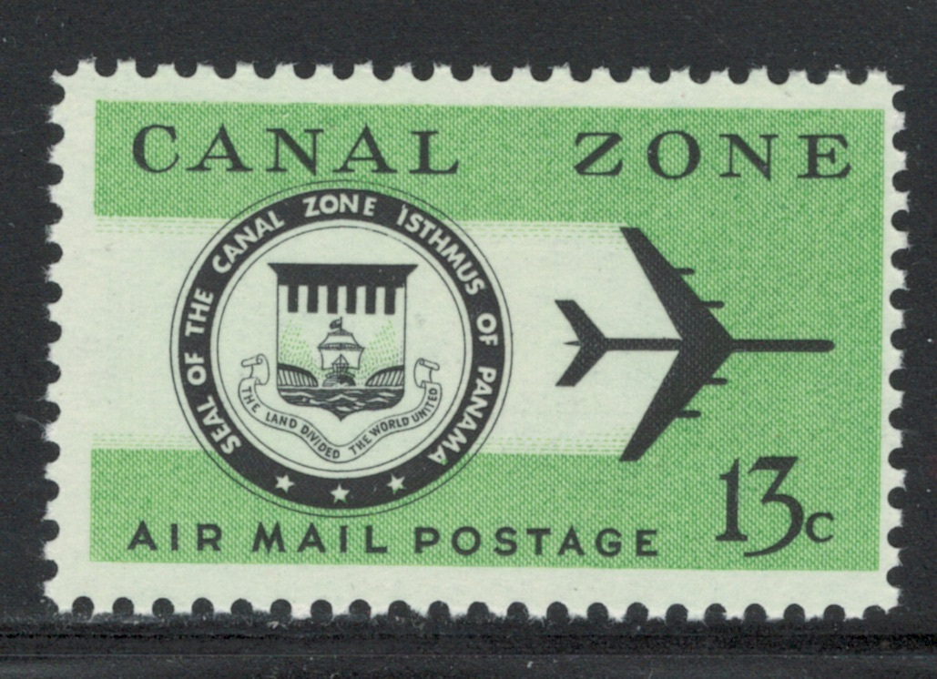 Canal Zone 1968 Seal & Jet Plane 13c Scott # C50 MNH | United States ...