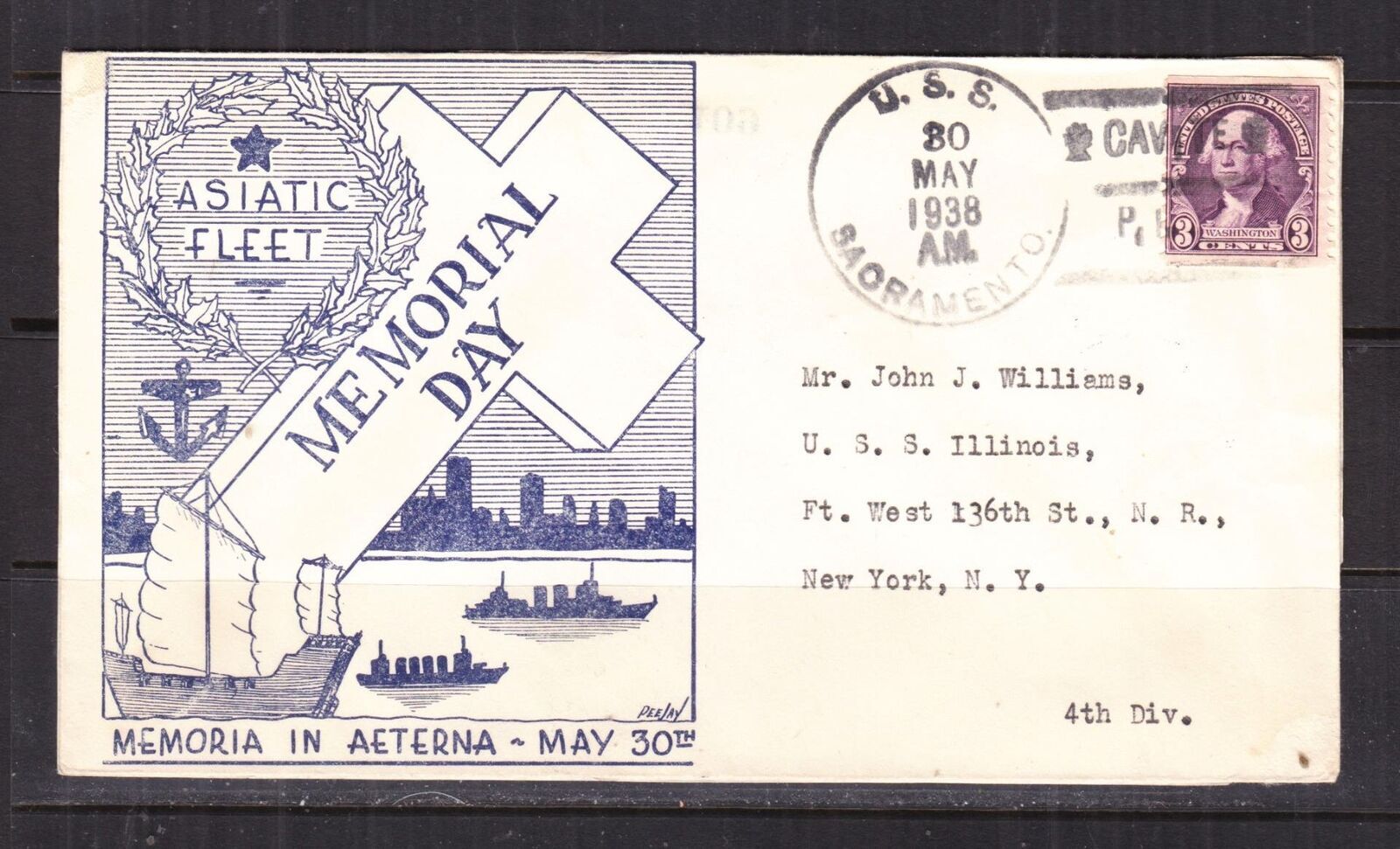 USS Sacramento, Cavite, Philippines, 1938 Asiatic Fleet, Memorial DAY ...