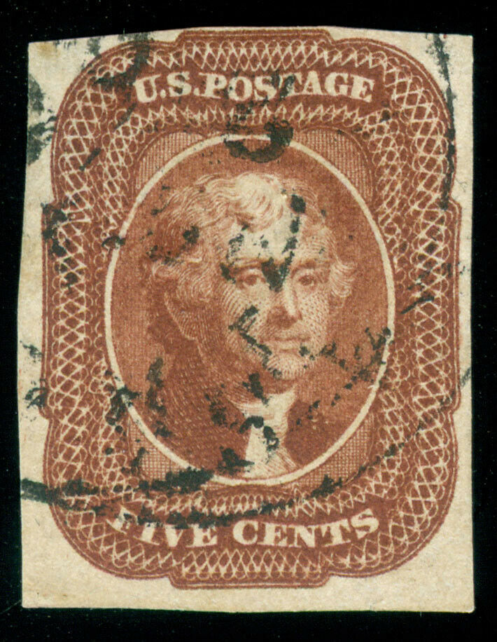 US Stamps #12 Imperf Used Sound VF $775 LOT #71537* | United States ...