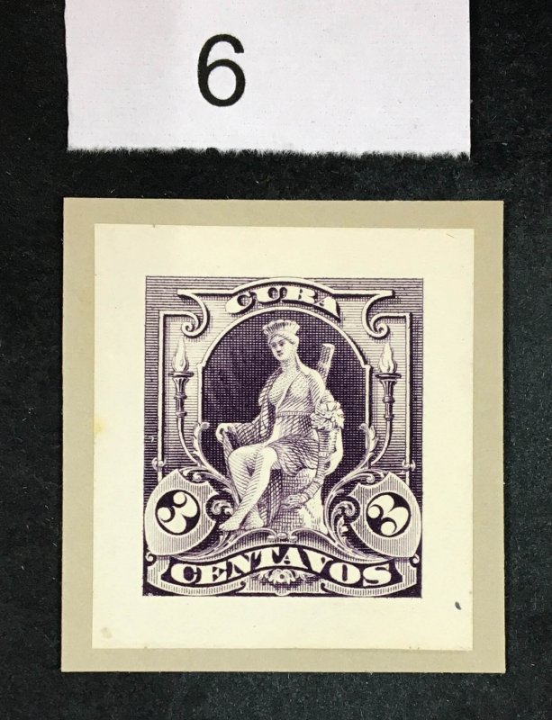 US Stamps Cuba # 229p2 Small DIE Proof on Wove From Roosevelt Album ...