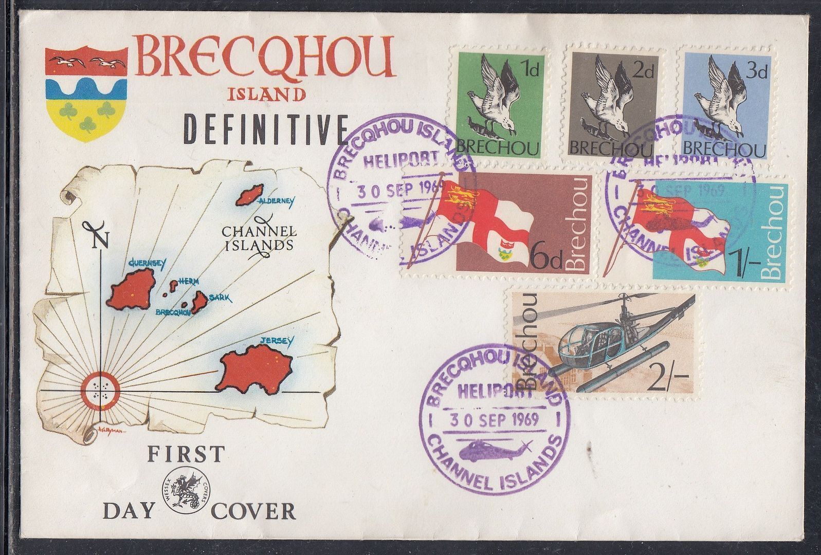 Channel Islands, Brecqhou - 1969 Definitive Issues | Great Britain ...