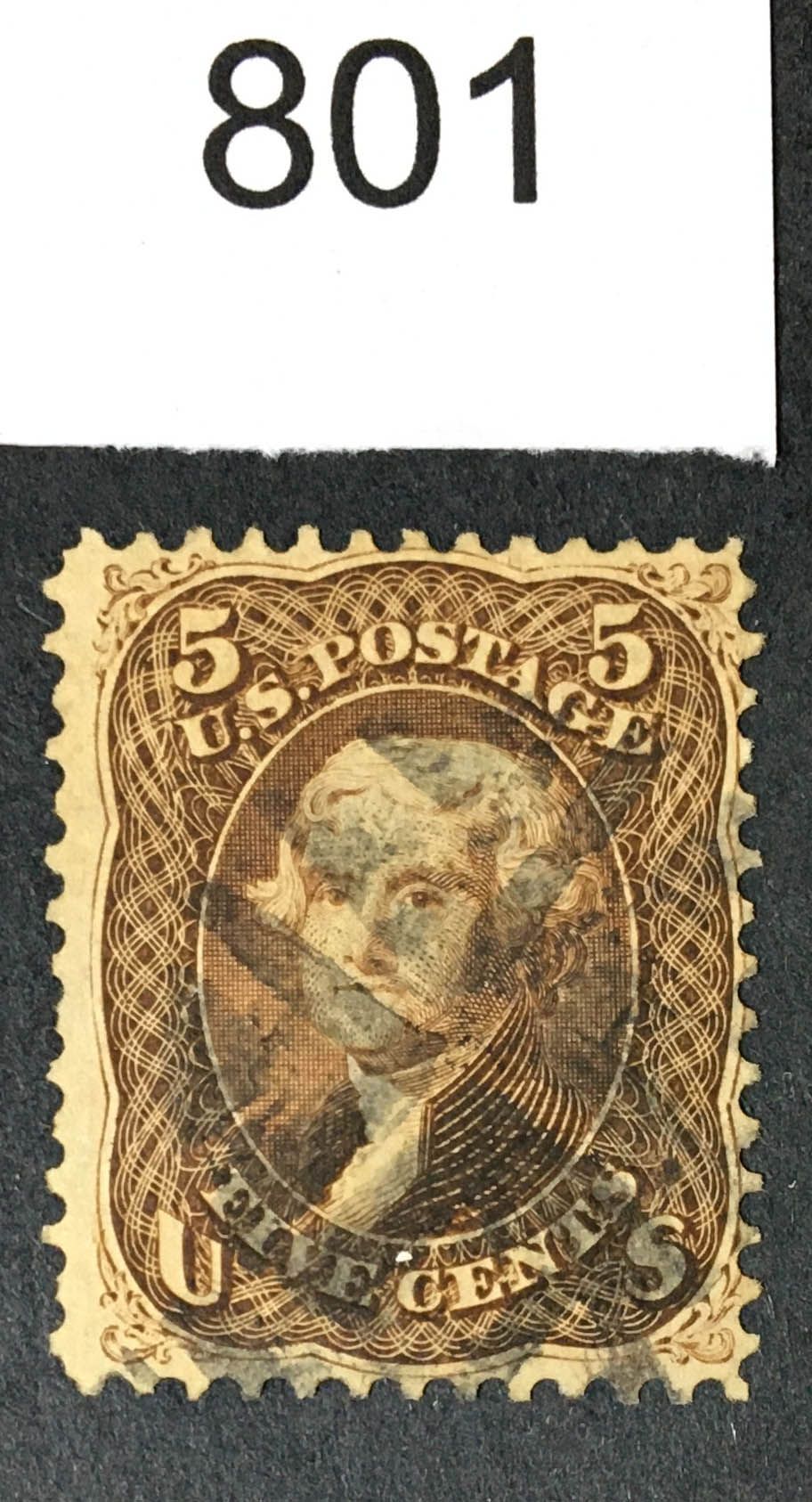 US Stamps # 76 Used CAT. $125 LOT #801 | United States, General Issue ...