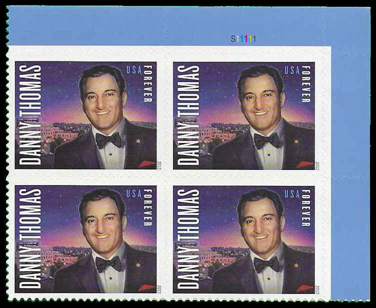 PCBstamps US #4628 PB $1.80(4x{45c})Danny Thomas, MNH, (PB-2c) | United ...