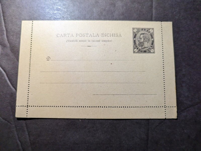 Mint Romania Postal Stationery Postcard Letter Card 5 Cent Denomination ...